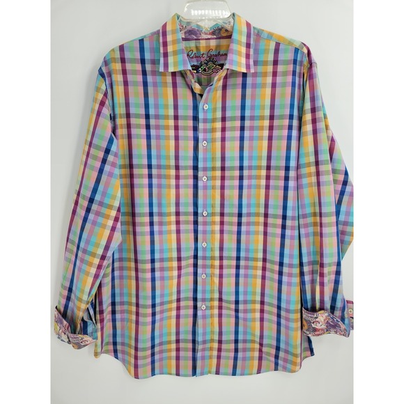 Robert Graham | Shirts | Robert Graham Long Sleeve Button Down Colorful ...